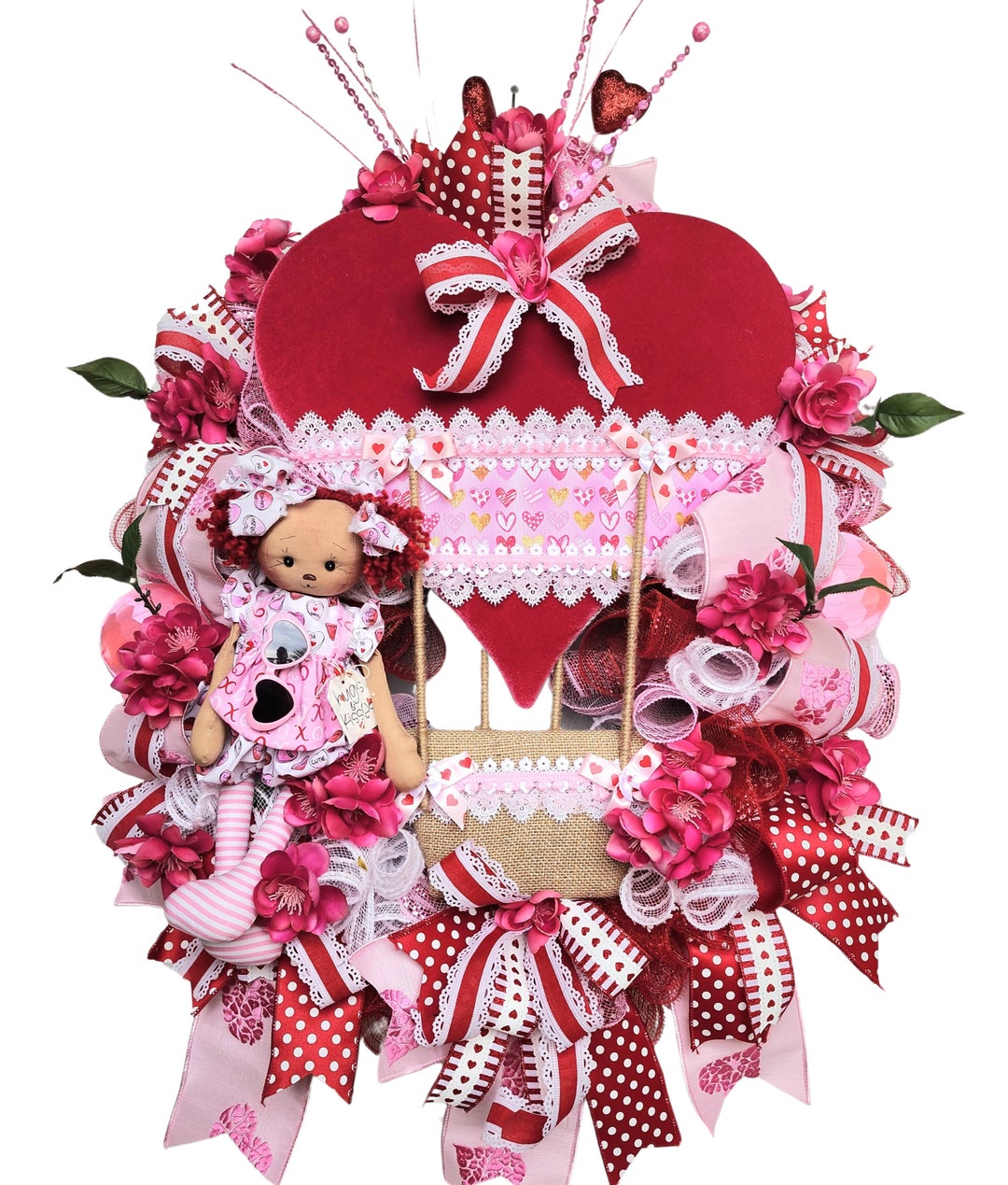 Hot Air Balloon Nursery Wall Decor, Red Velvet Valentines Day Wreath ...