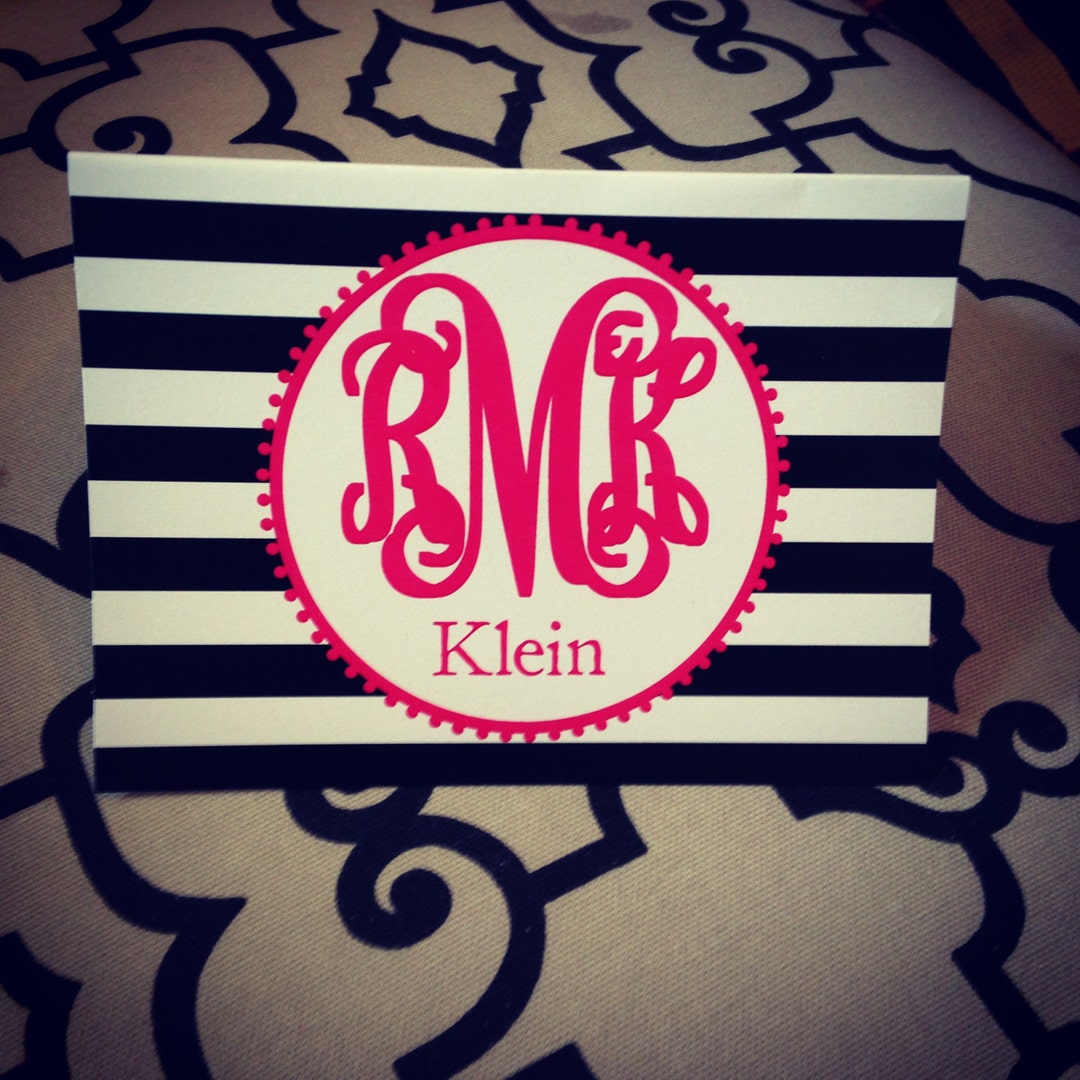 Black and White Stripe Note, Black and White Stripe Stationery ...