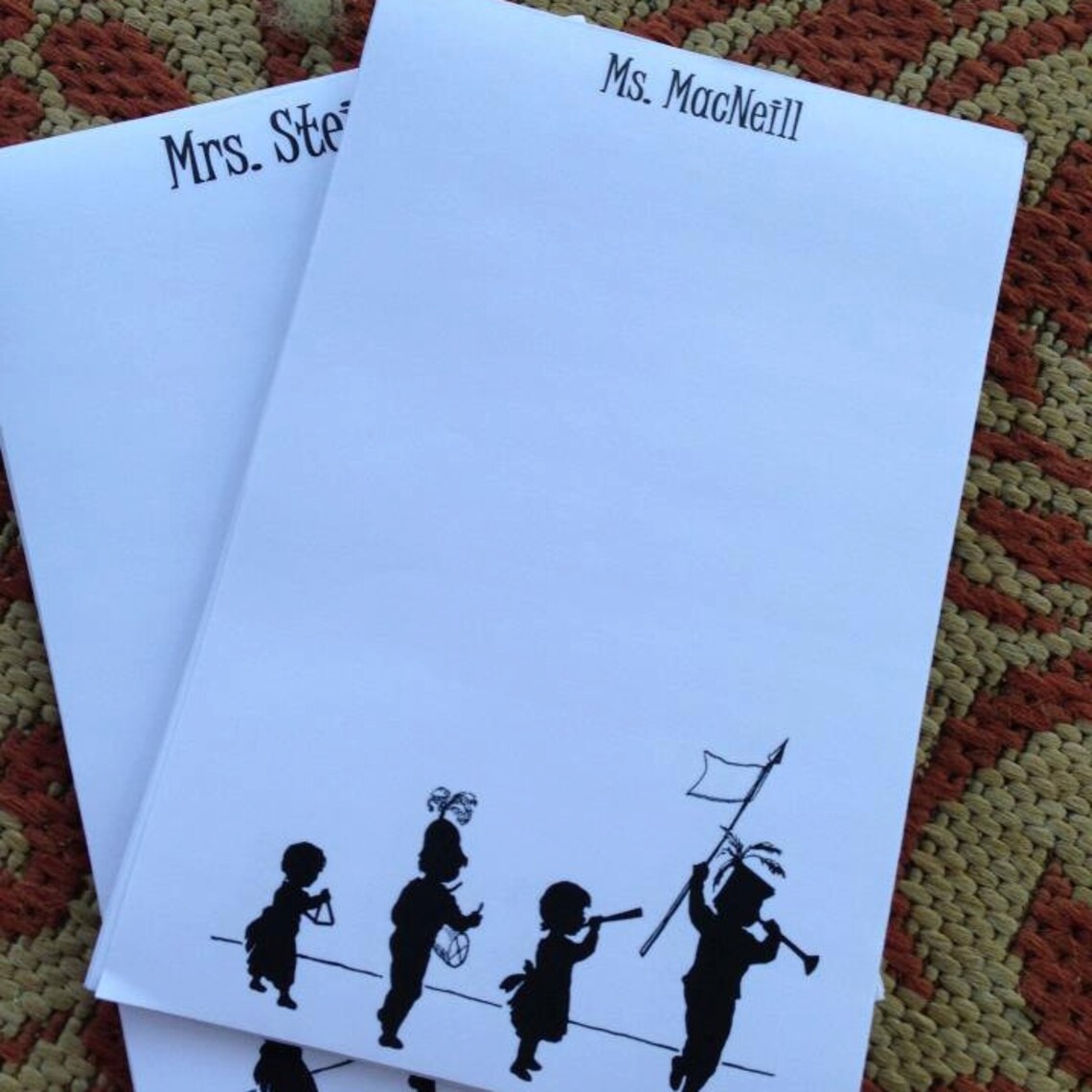 Preschool Notepad Notepad With Children Teacher Notepad - Etsy