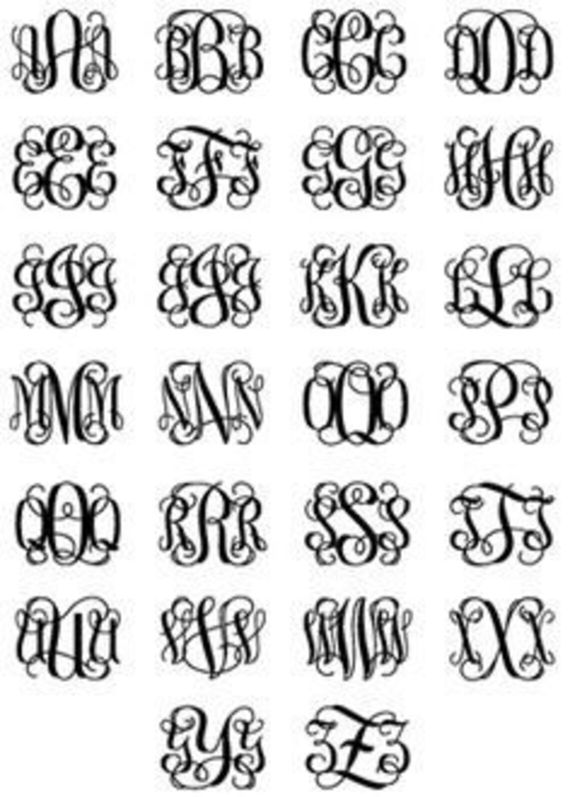 Monogrammed Stationery Monogrammed Note Cards Monogrammed - Etsy