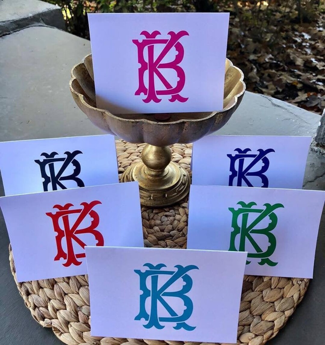 Monogrammed Stationery, Monogrammed Note Cards, Monogrammed Stationary ...