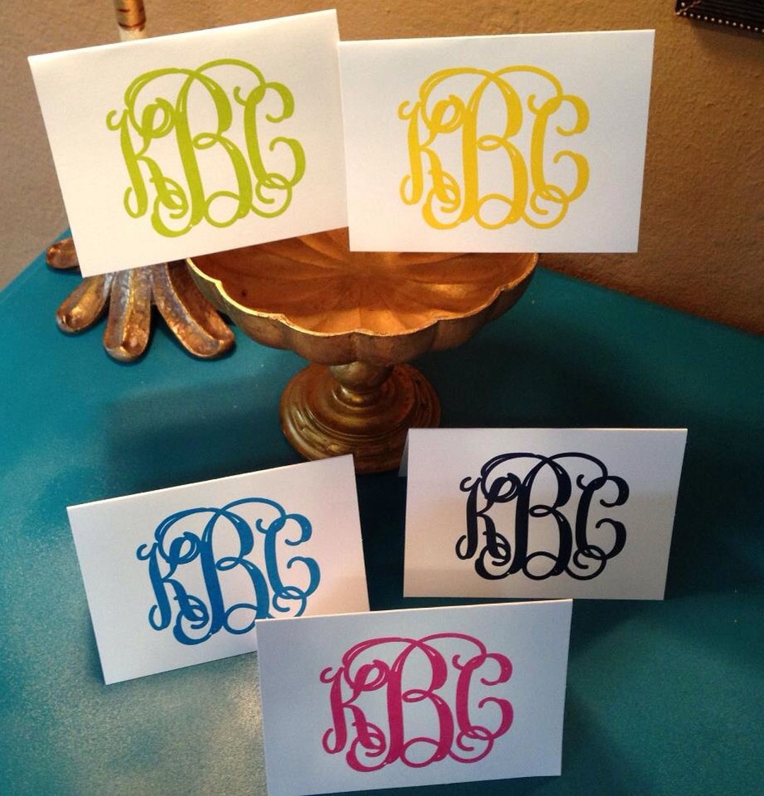 Monogrammed Stationery, Monogrammed Note Cards, Monogrammed Stationary ...