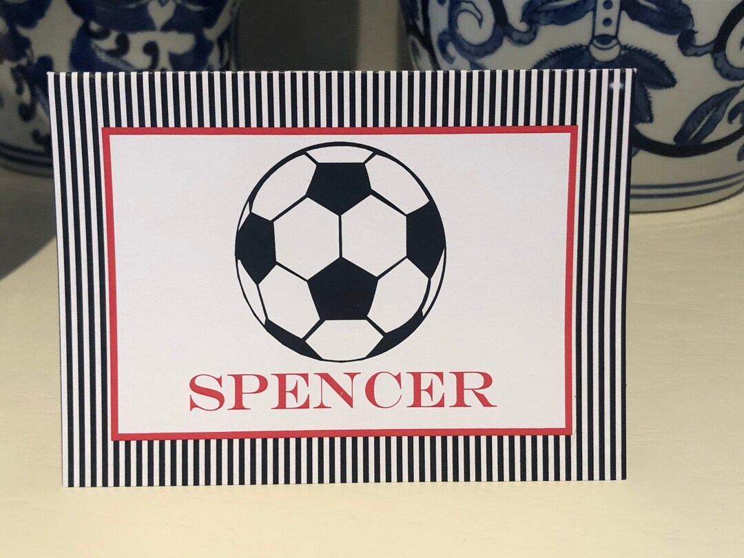 Boys Stationery Soccer Note Soccer Stationery Boys Thank - Etsy