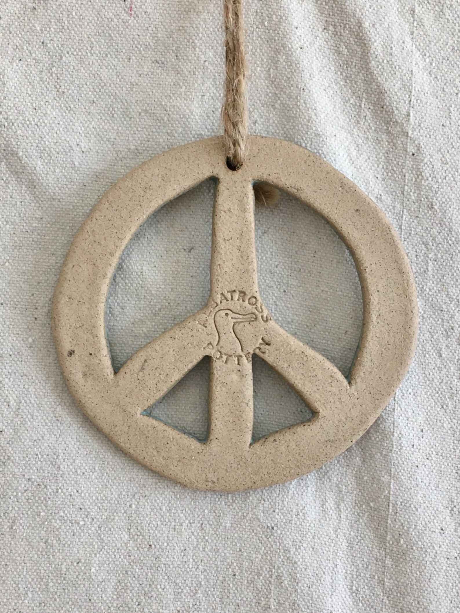 Ceramic Peace Sign Ornament | Etsy