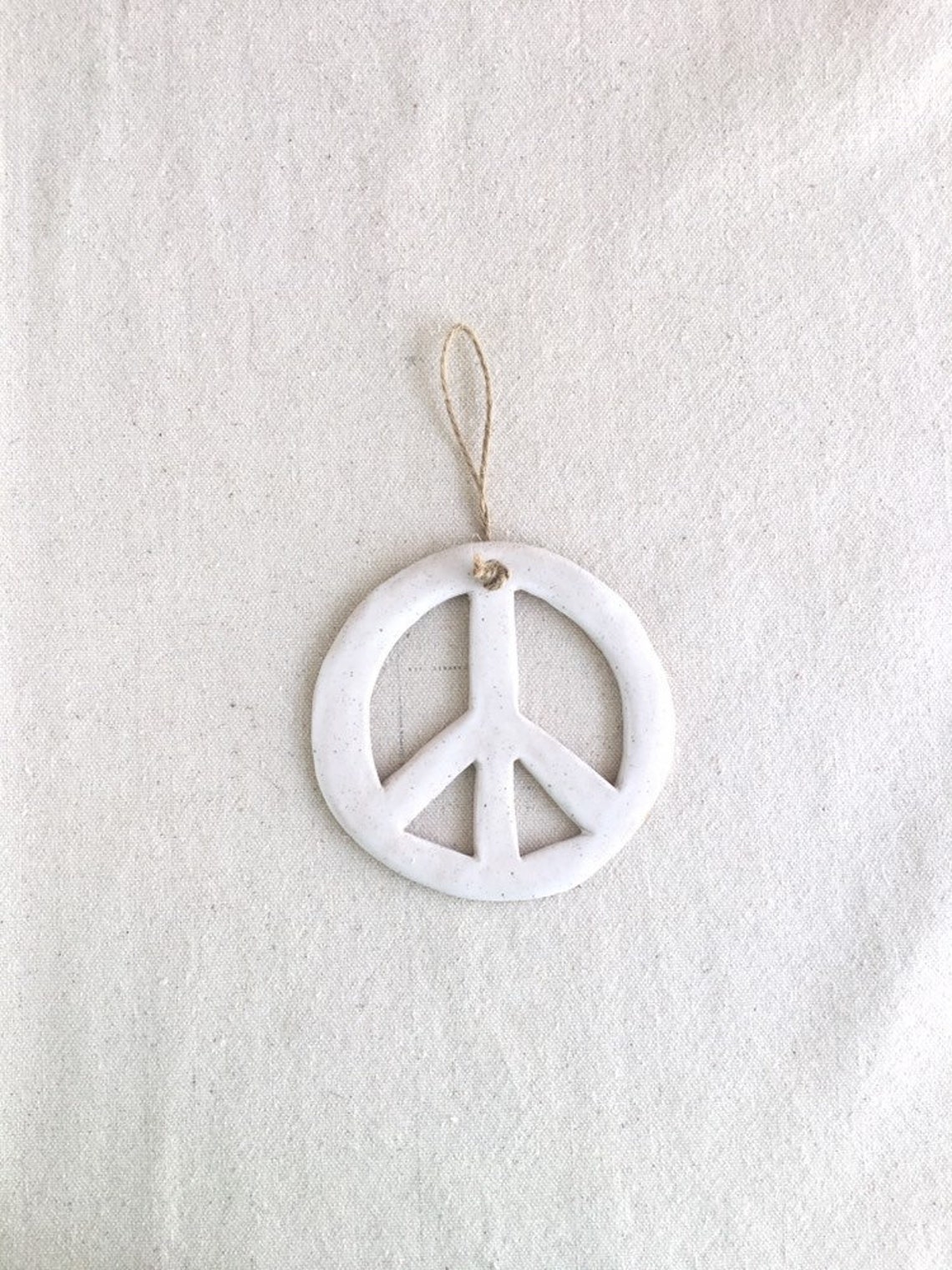 Ceramic Peace Sign Ornament | Etsy