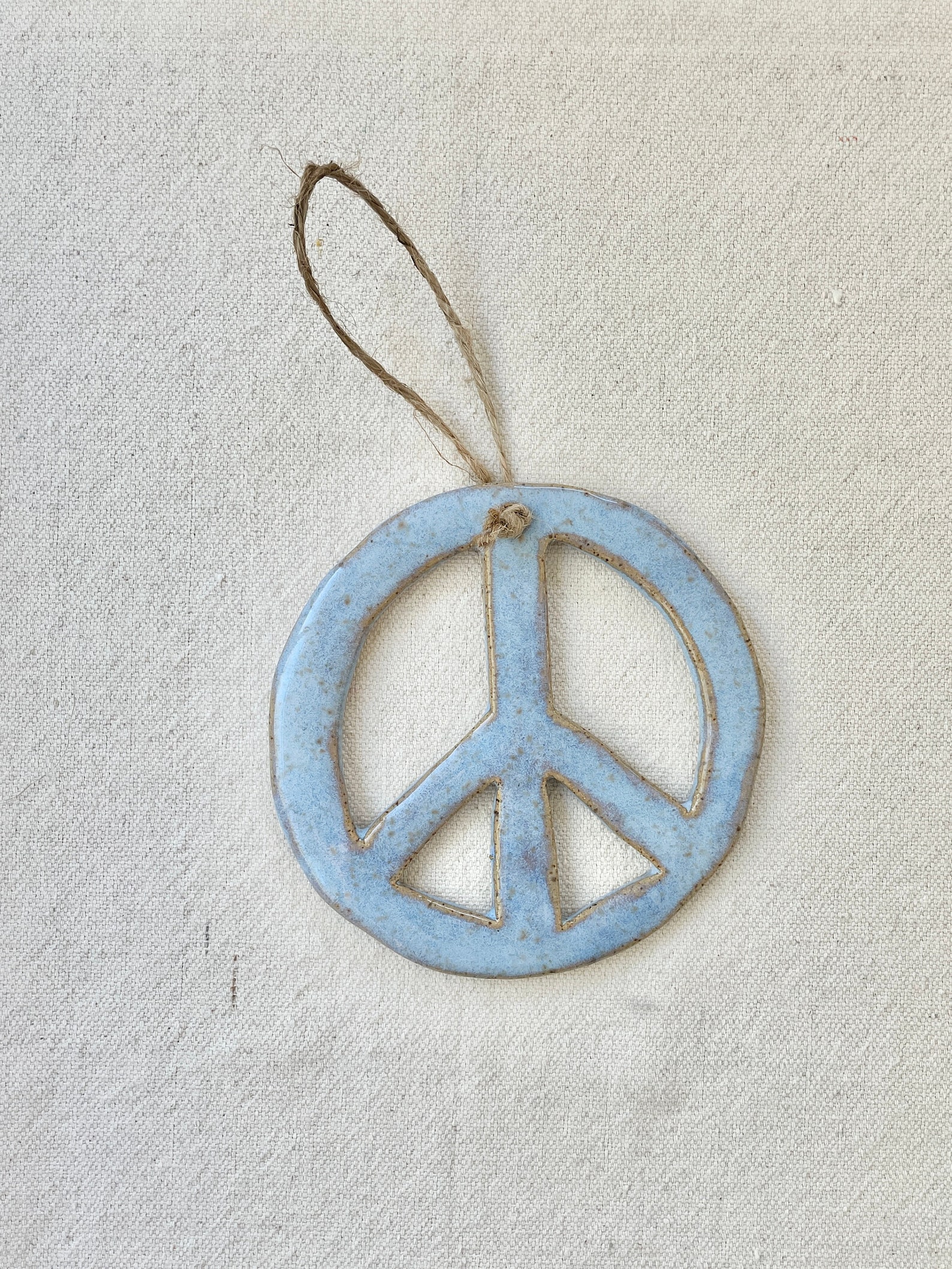 Ceramic Peace Sign Ornament - Etsy