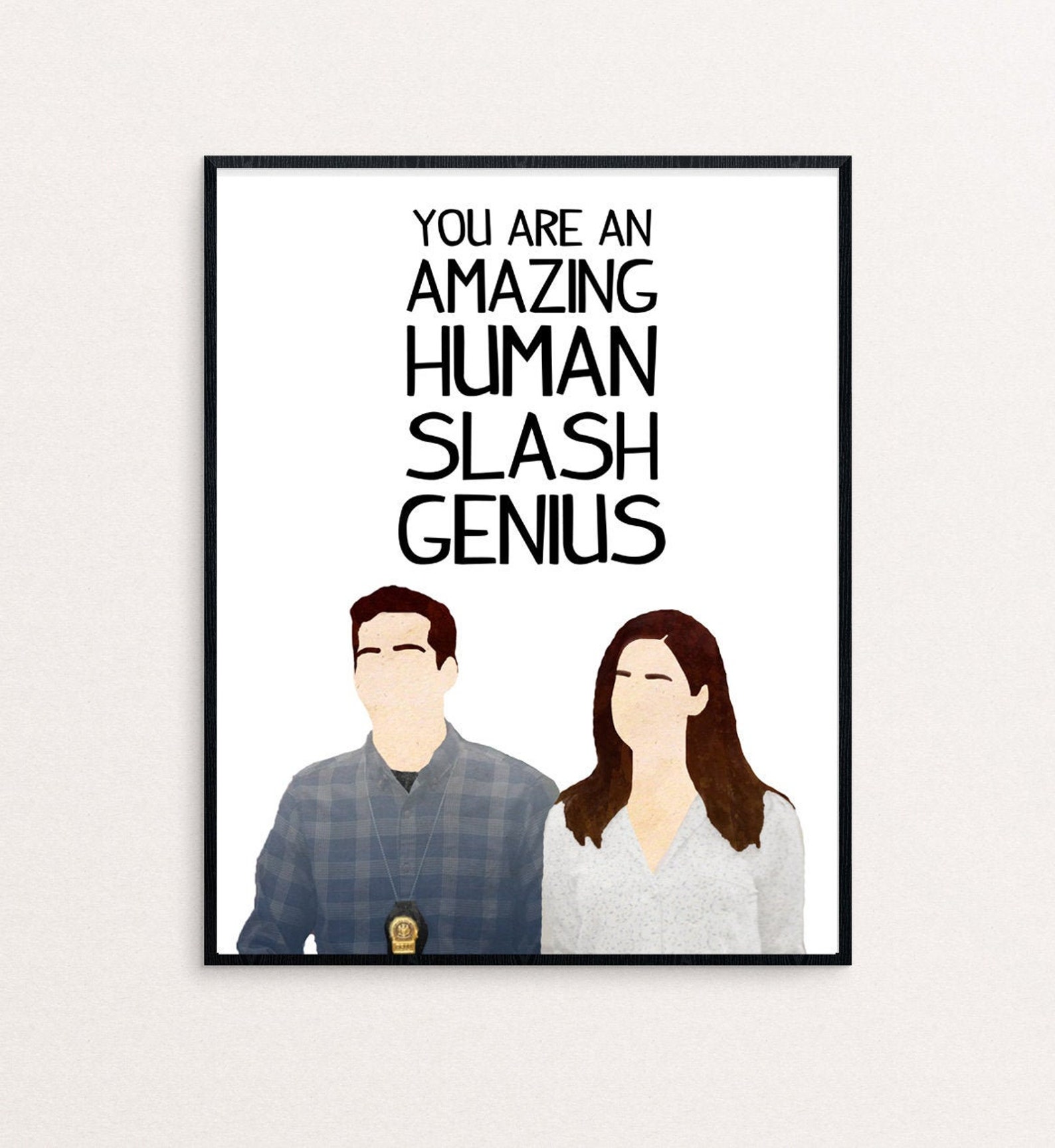 Brooklyn Nine-Nine Quote Jake Peralta and Amy Santiago | Etsy