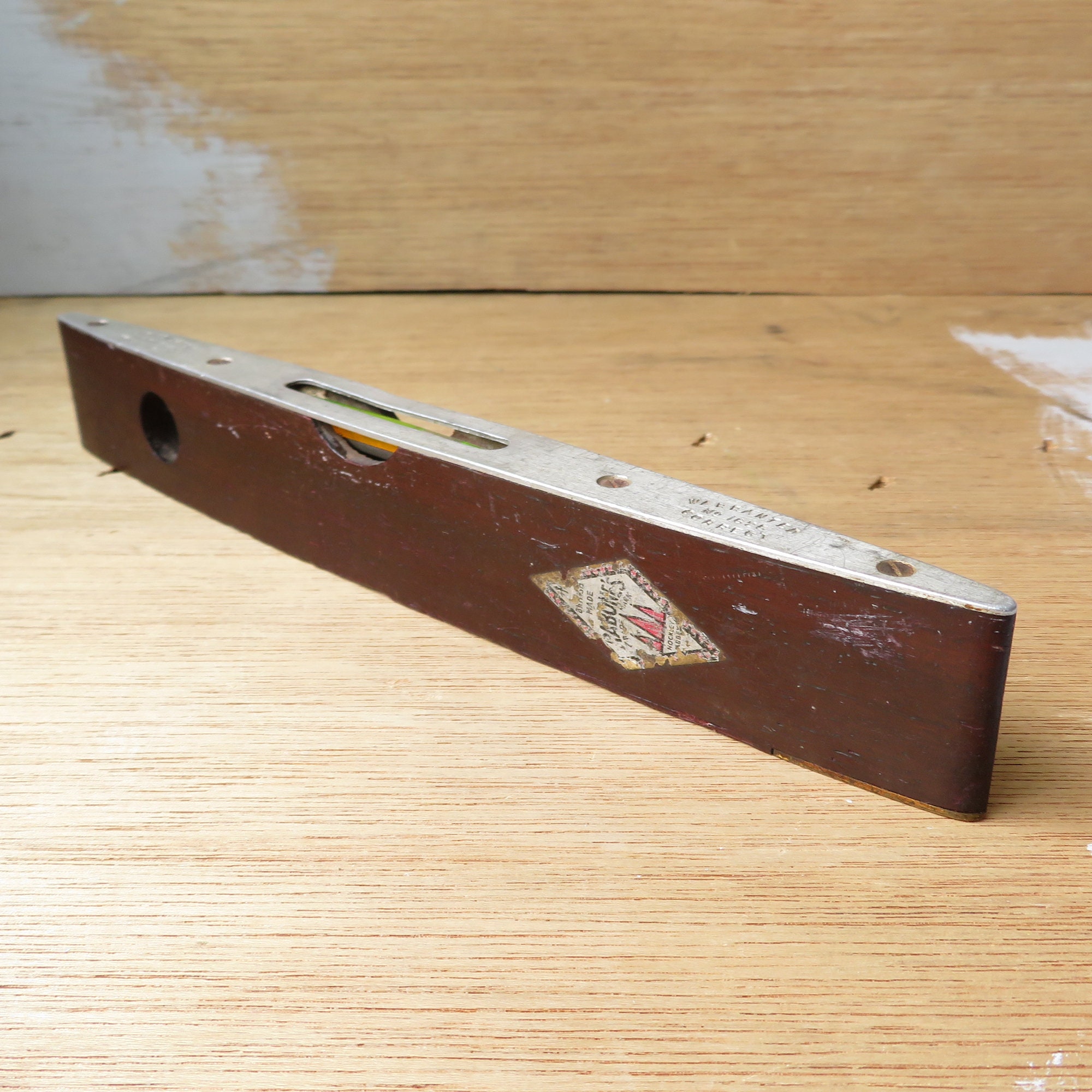 J. Rabone Torpedo Level No. 1625 Vintage Wood Metal Carpenter s Tool Etsy
