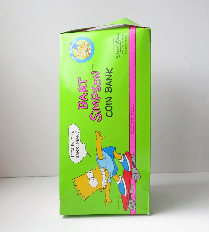 Bart Simpson Coin Bank, the Simpson's Character, Collectible Figurine ...