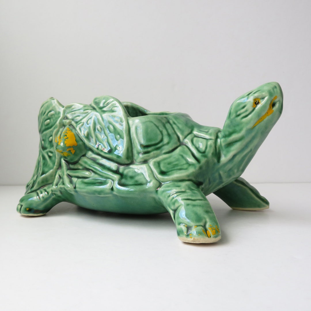Mccoy Turtle, Vintage Mid-century Modern Home Decor, Mccoy USA Ceramic ...
