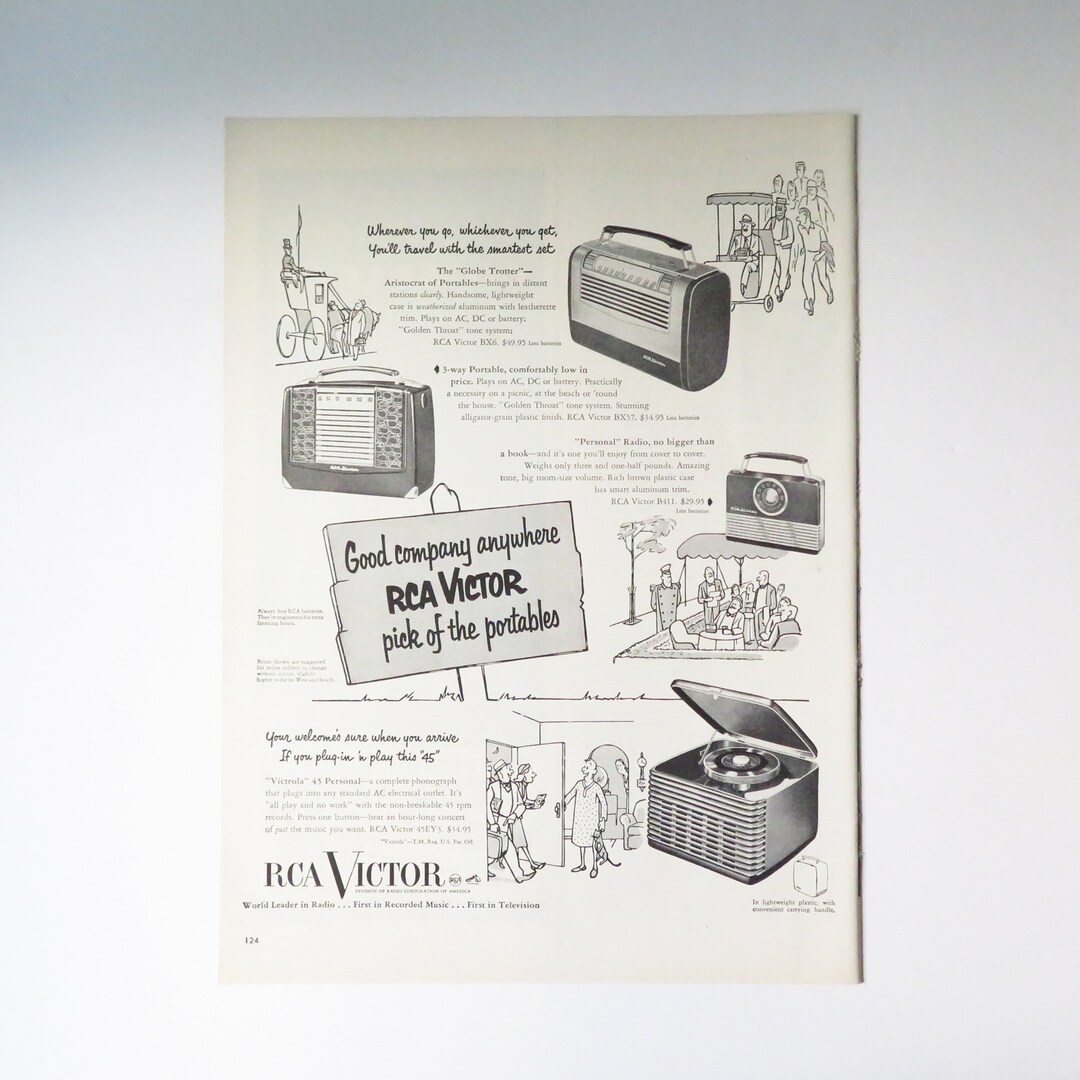1951 RCA Victor Ad, 1951 Camfield Toaster Ad - Etsy