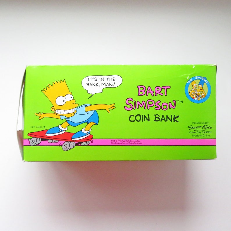 Bart Simpson Coin Bank, the Simpson's Character, Collectible Figurine ...