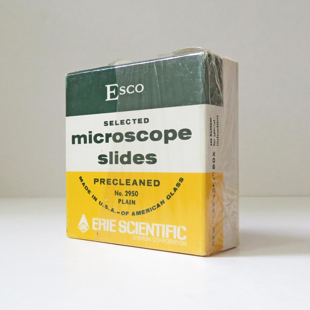 Vintage Esco Microscope Slides No. 2950 Plain, Microscope Accessory - Etsy