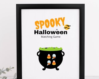Halloween Matching Game Printable Preschool & Kindergarten - Etsy