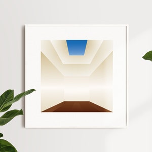 James Turrell Inspired Printable Print Art - White - 5 Sizes - Etsy