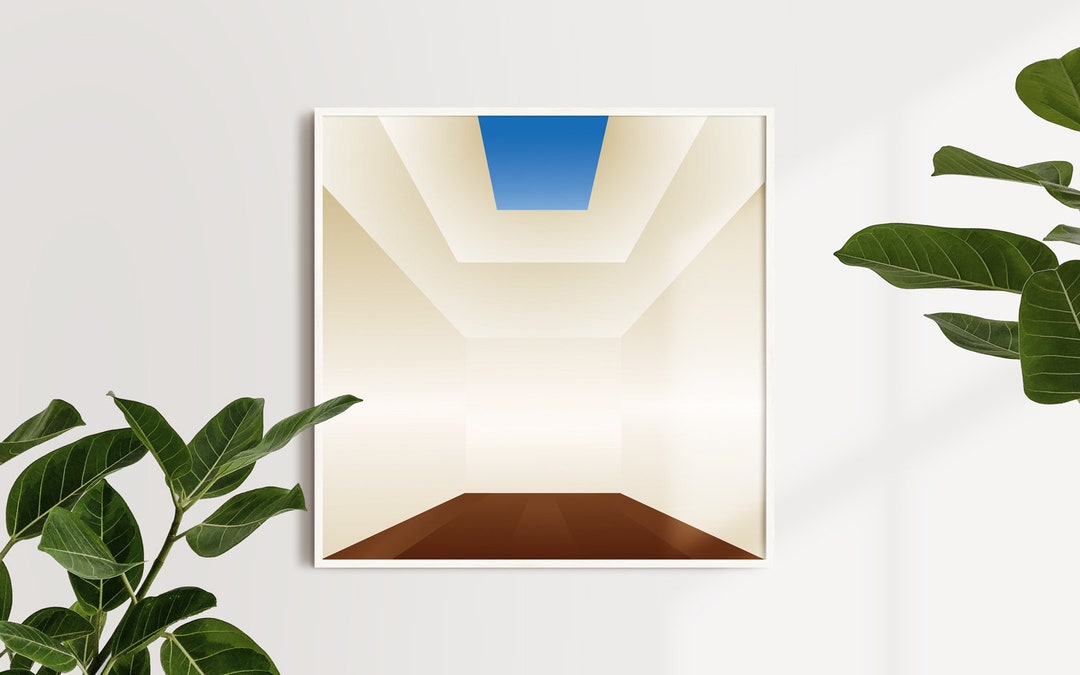 James Turrell Inspired Printable Print Art - White - 5 Sizes - Etsy