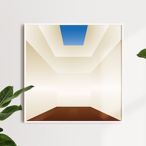 James Turrell Inspired Printable Print Art - White - 5 Sizes - Etsy