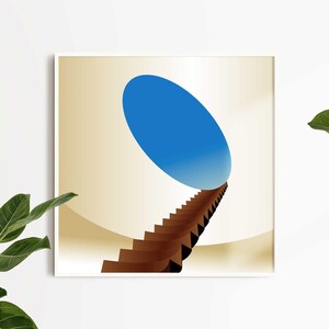 James Turrell Inspired Digital Print Art - White - Instant Download ...