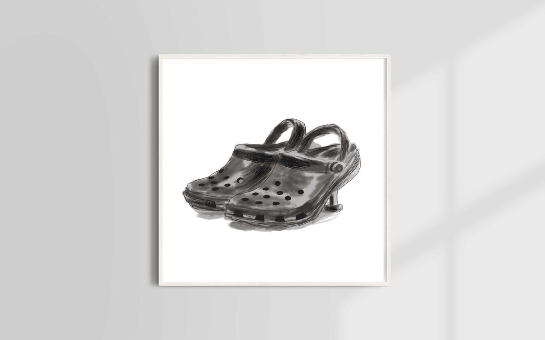 Balenciaga X Crocs Digital Art Print Contemporary Printable Wall Art ...
