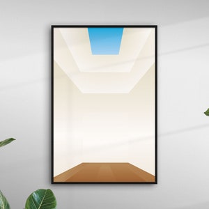 James Turrell Inspired Printable Print Art - White - 5 Sizes - Etsy