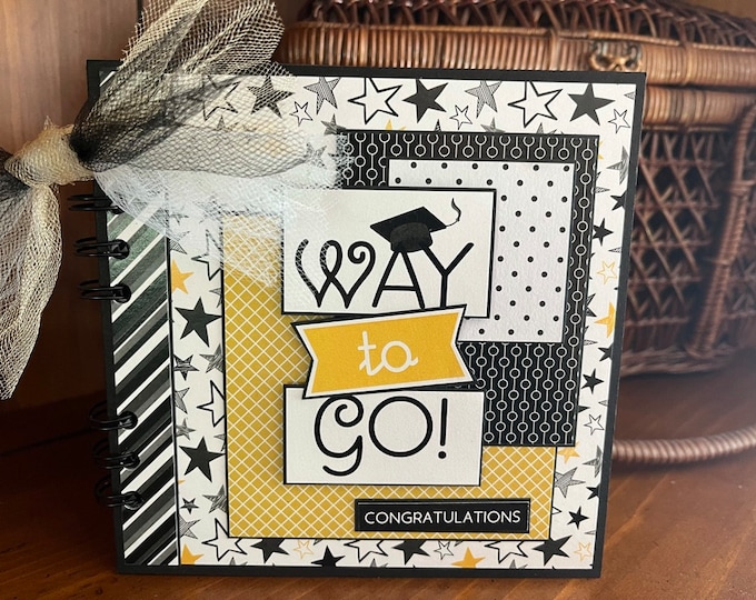 Congratulations (way to Go)-completed Mini Scrapbook Album - Etsy