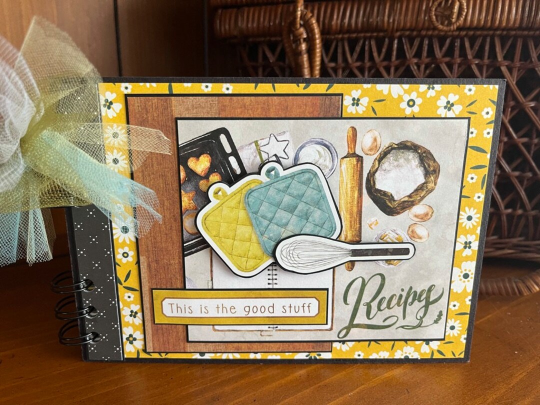 This is the Good Stuff recipe Book Mini Chipboard Album - Etsy