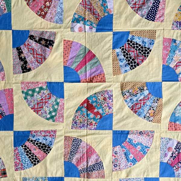 Vintage Fan Quilt - Etsy