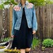 Upcycled Vintage Denim Jacket With Vintage Quilt Block Patches - Etsy