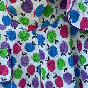 Vintage 1950s Strapless Dress Set: Apple Print Cotton Bolero - Etsy