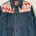 Upcycled Vintage Denim Jacket With Vintage Quilt Block Patches - Etsy
