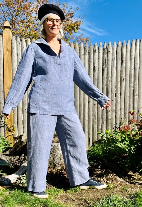 Marine Nationale linen uniform ultra rare French Navy… - Gem