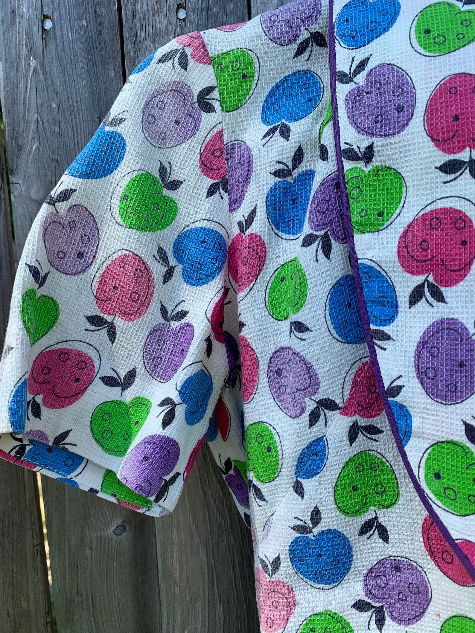 Vintage 1950s Strapless Dress Set: Apple Print Cotton Bolero - Etsy