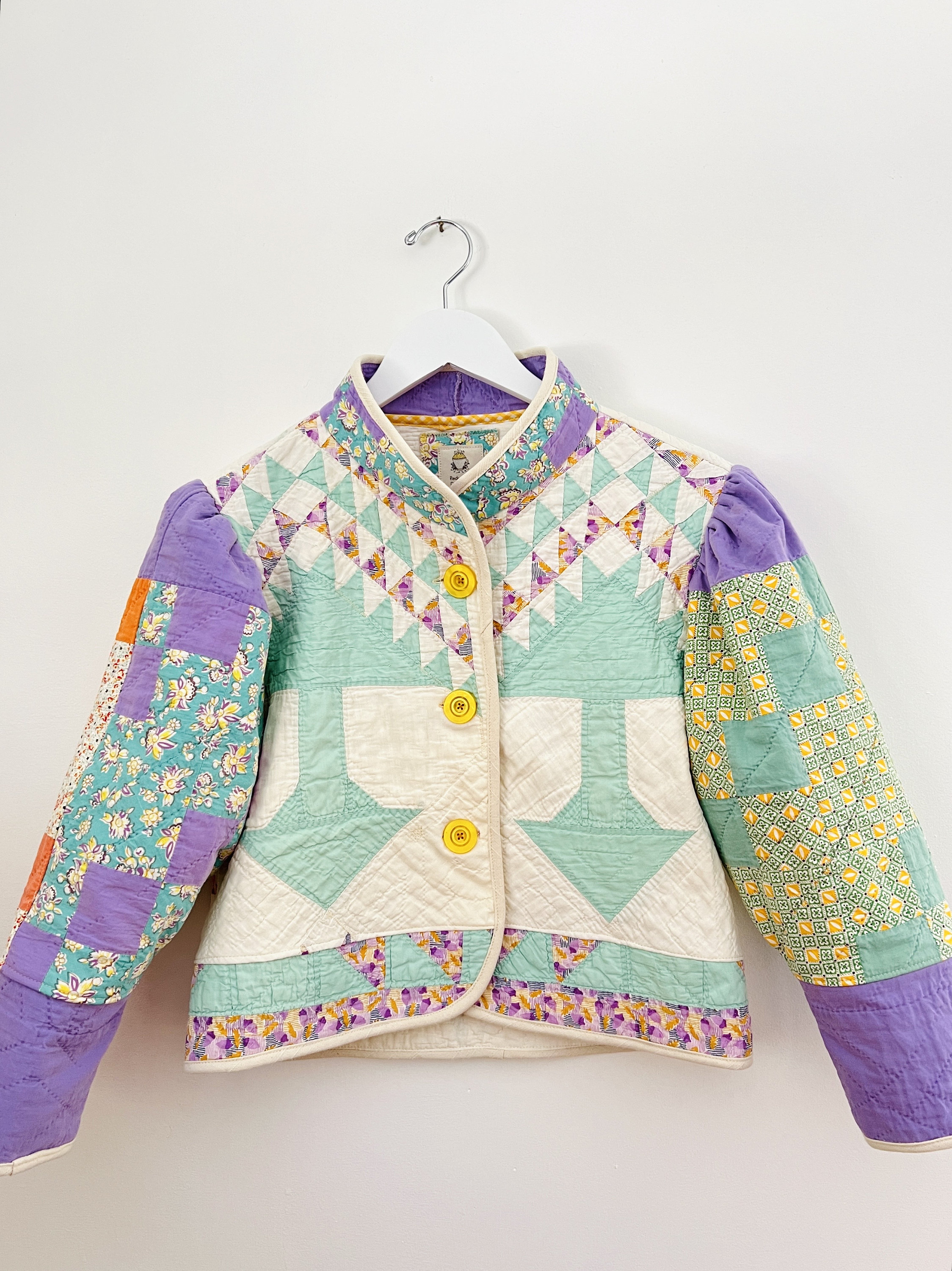 Vintage Tree of Life Quilt Jacket: Cropped Prairie Style, S/M - Etsy