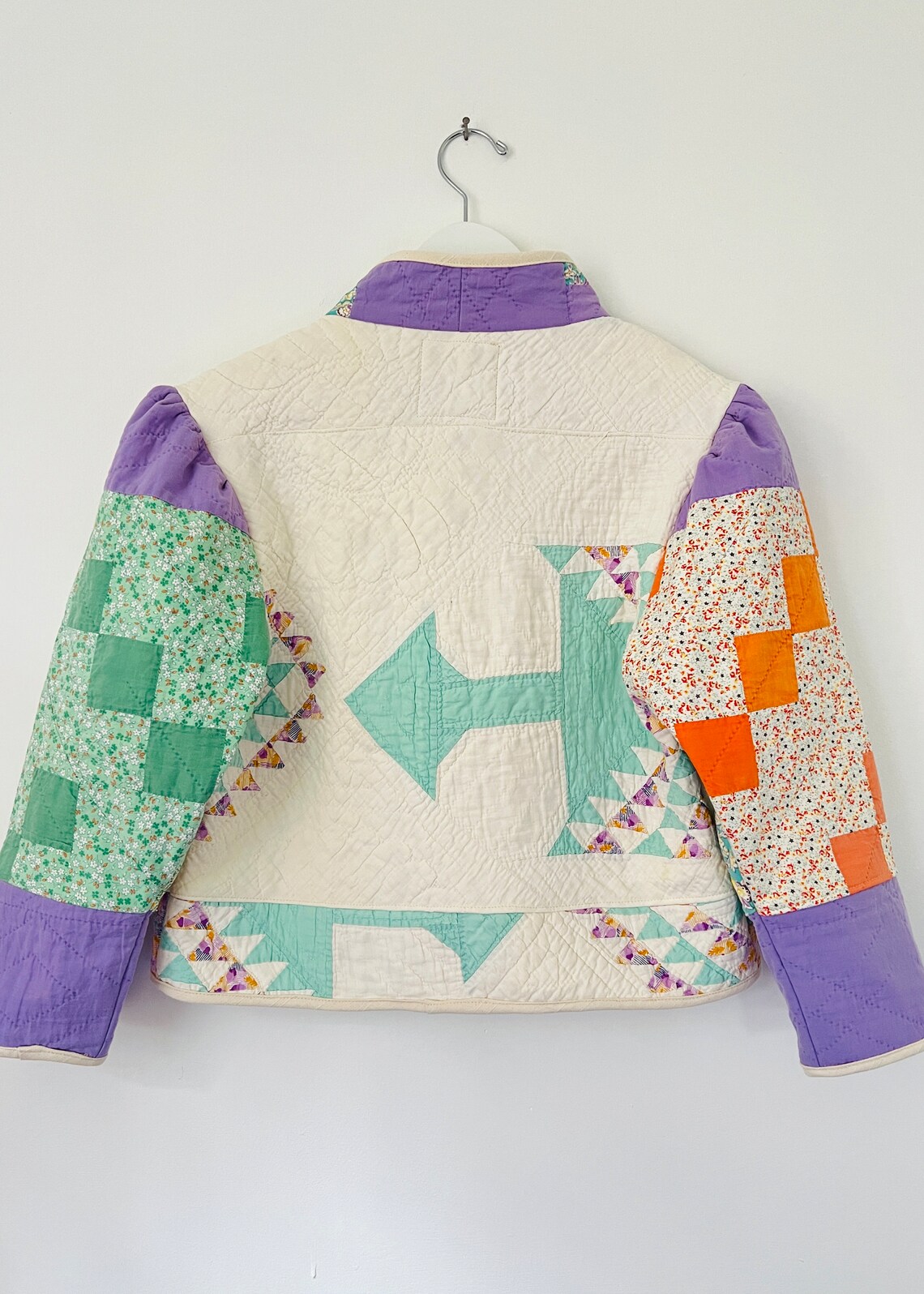 Vintage Tree of Life Quilt Jacket: Cropped Prairie Style, S/M - Etsy