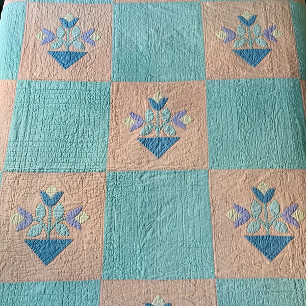 Peach Quilt - Etsy