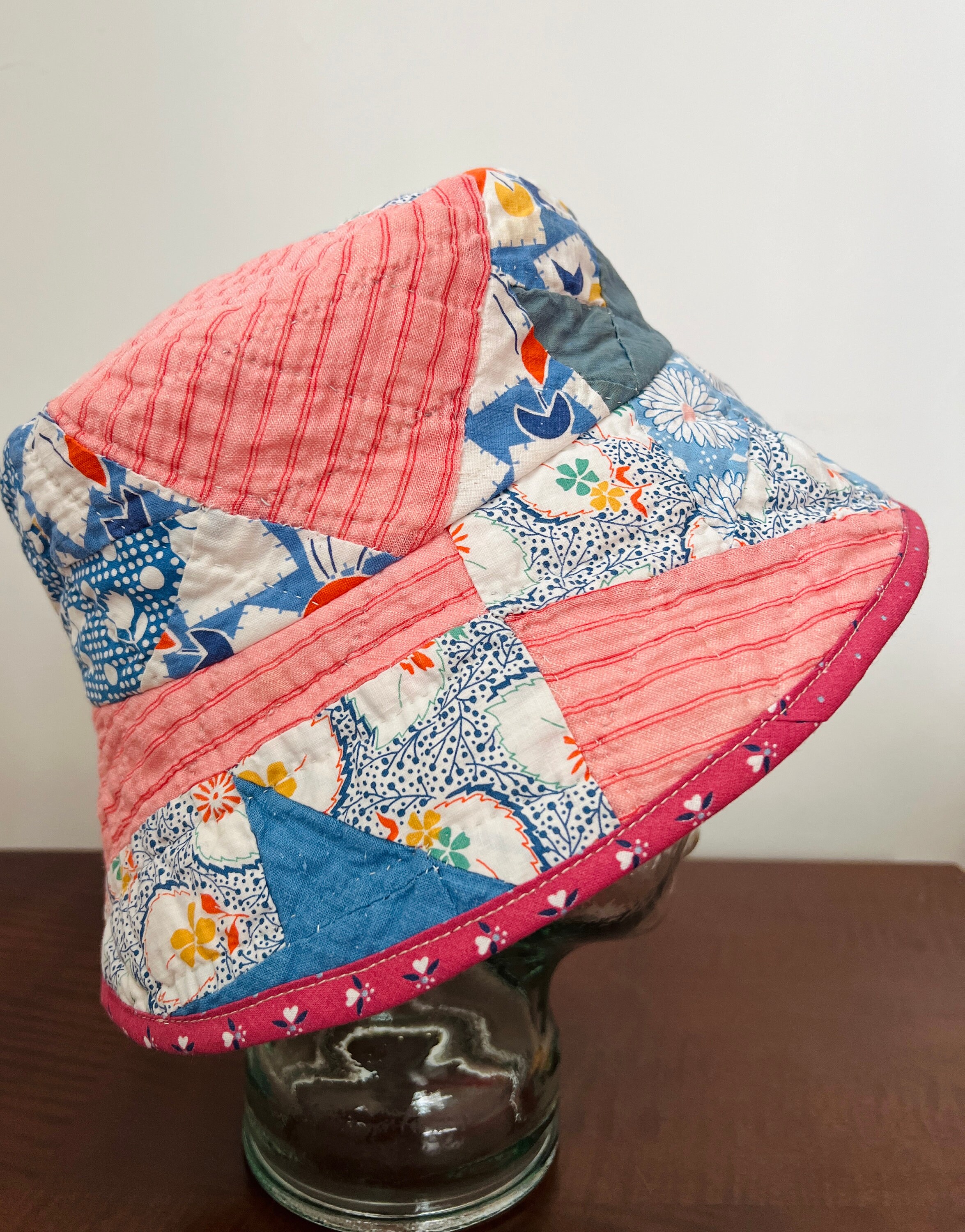 Vintage Cake Stand Quilt Bucket Hatsun Hat - Etsy