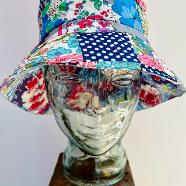 Patchwork Bucket Hat - Etsy