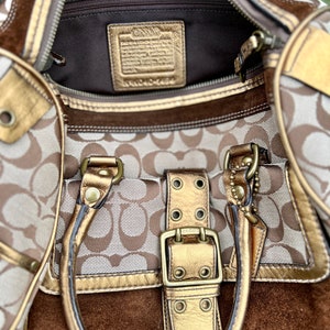 Vintage Coach Bag Number K0401494bronzed Satchel - Etsy