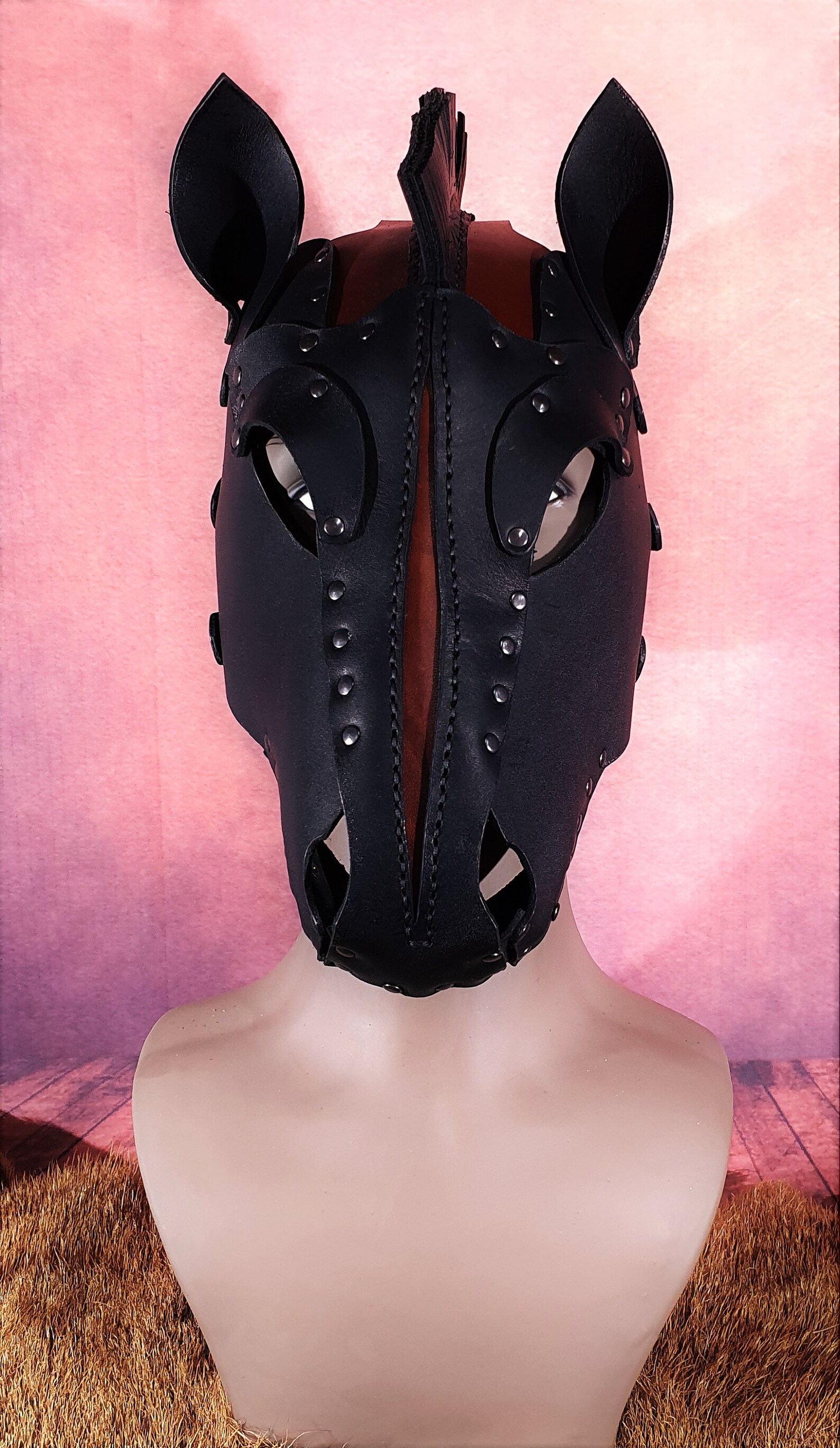 Leather Horse Pony Mask Made to Order - Etsy