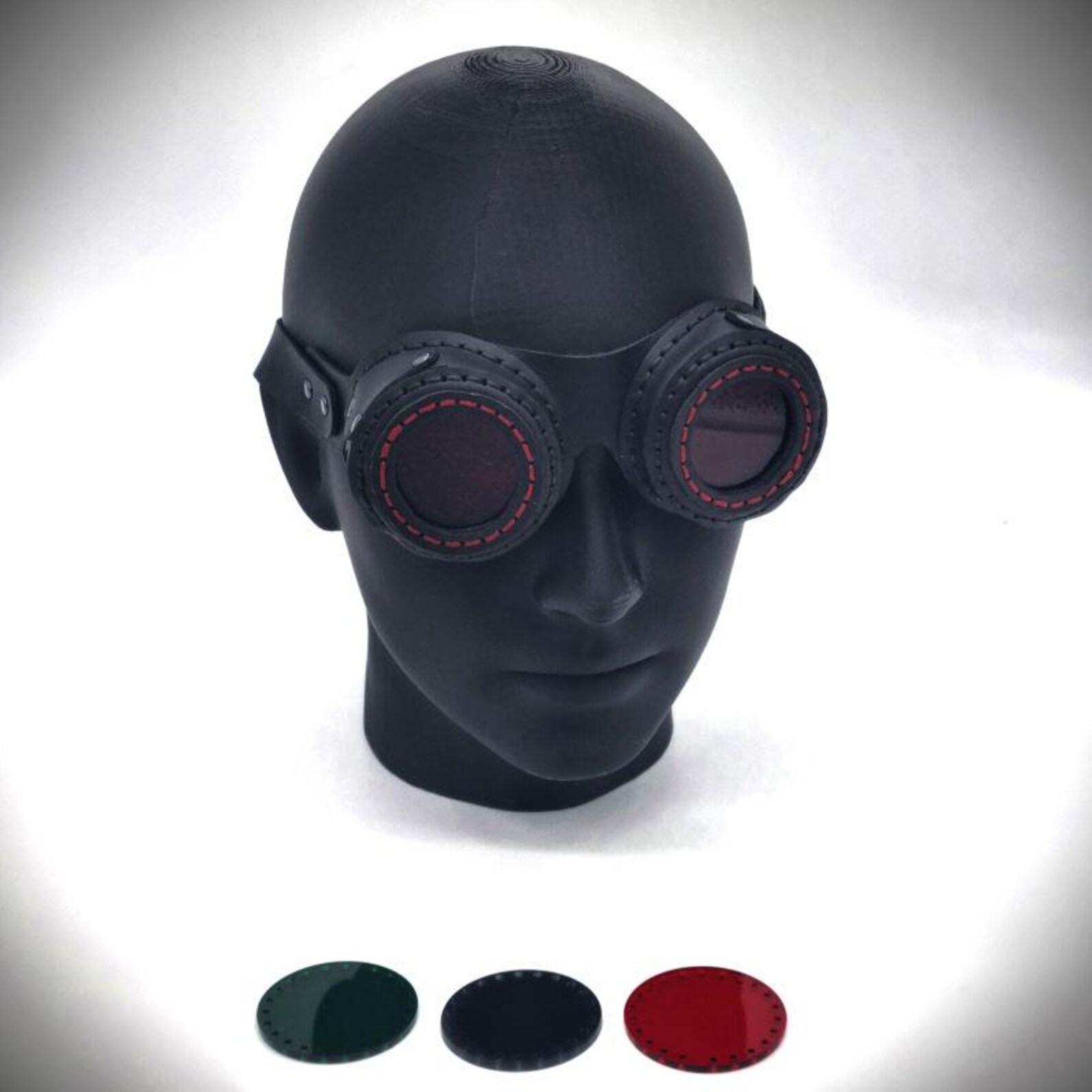 Large Leather Steampunk Goggles - Etsy