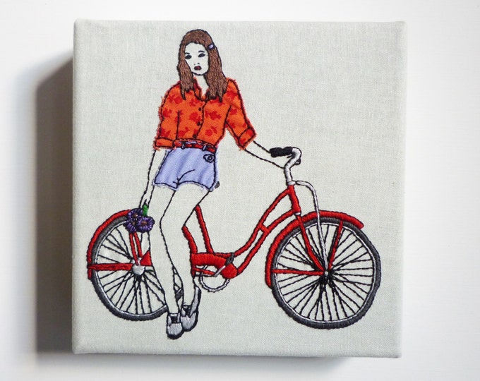Hipster Embroidery 'jo' 6x6inch Stitch Art - Etsy