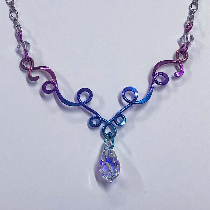 Niobium Necklace - Etsy