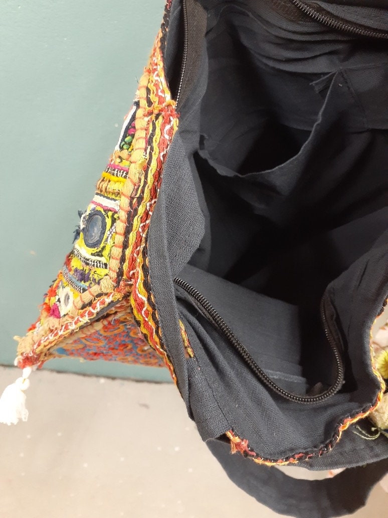 Indian Sari Tote Bag is Made From Antique Sari's. It is Two Sided. and ...