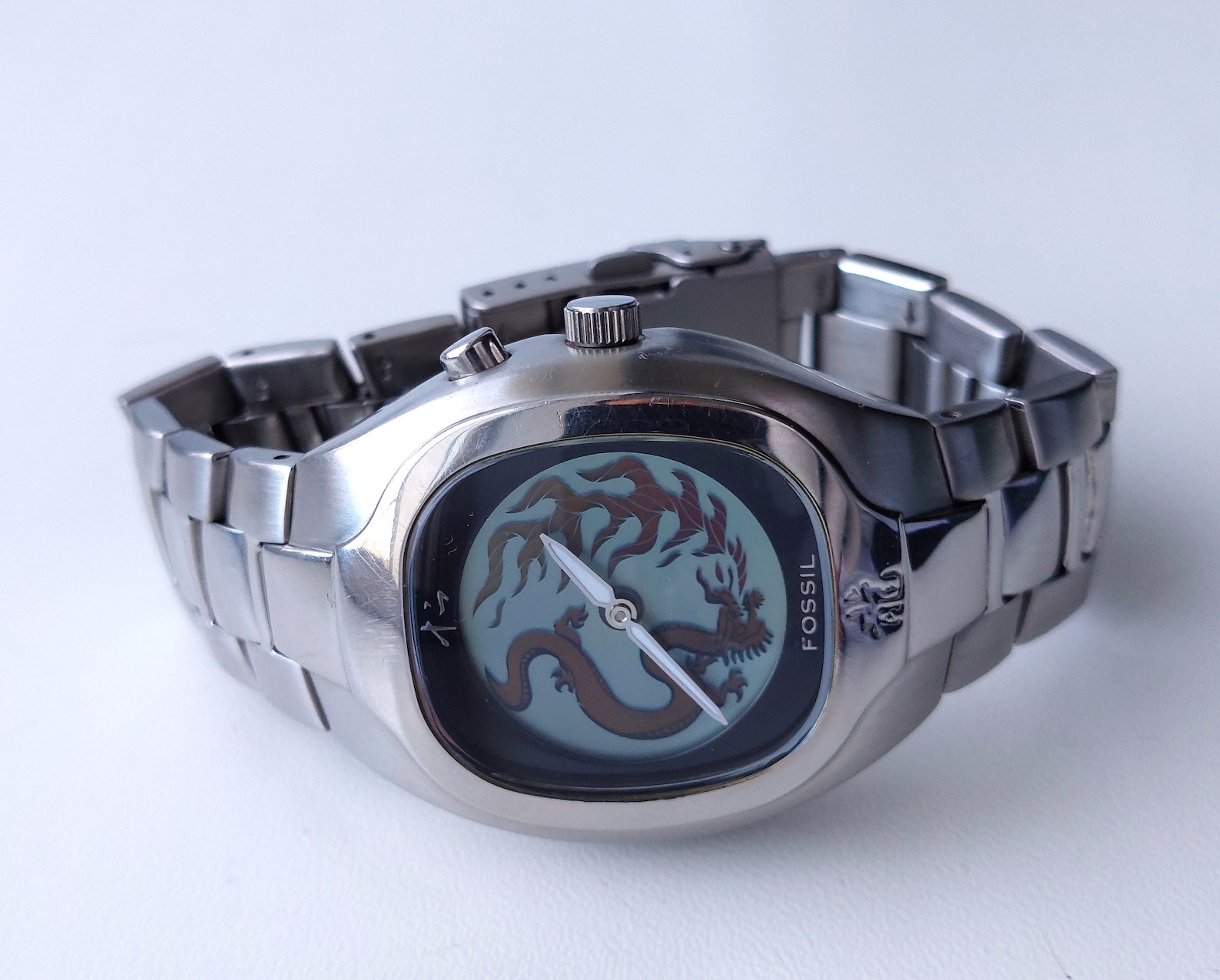 Vintage Fossil Big Tic Dragon Watch: Animated Quartz Wristwatch - Etsy
