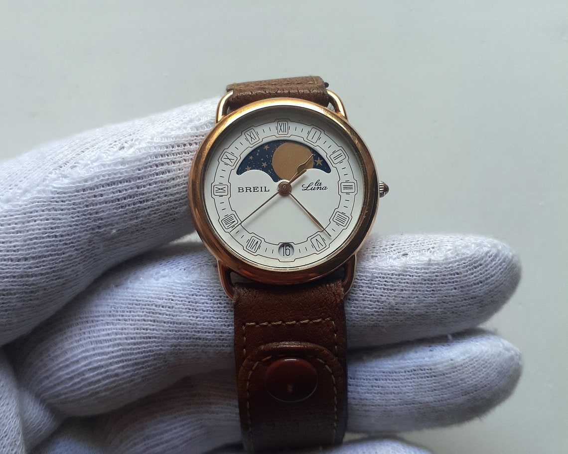 Swiss watch Breil La Luna watch Moon | Etsy
