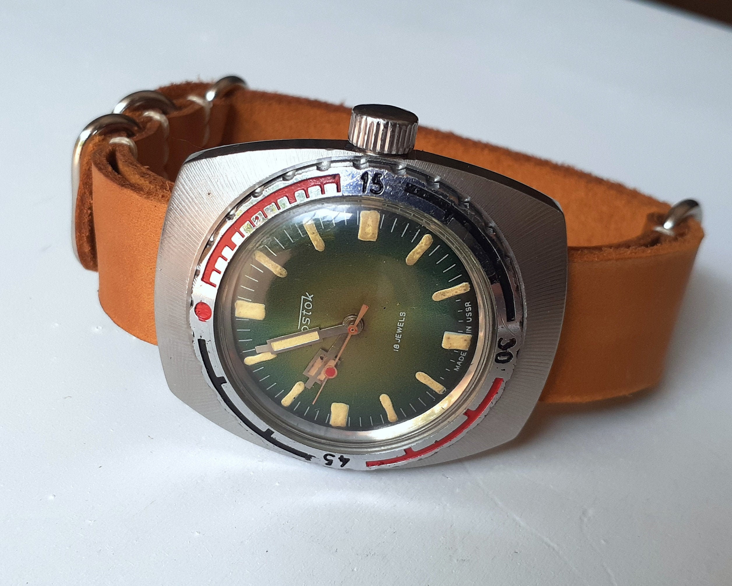 Dive watch Amphibian Wostok Soviet | Etsy