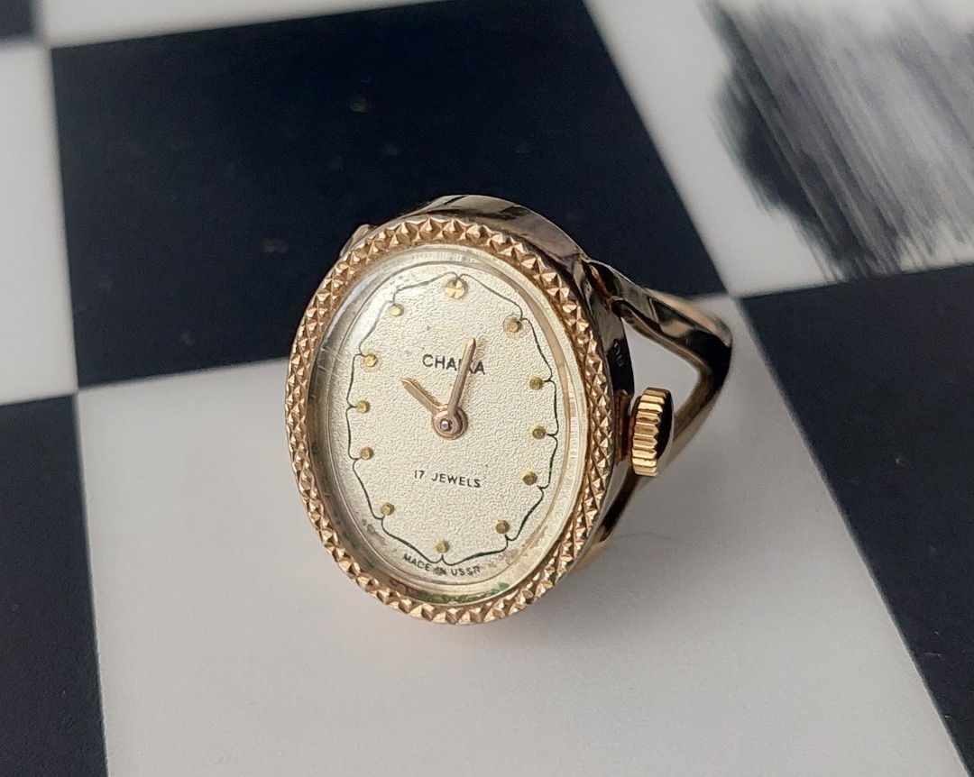 Vintage Ring Watch "chaika", Watch Ring , Ring Watch - Etsy