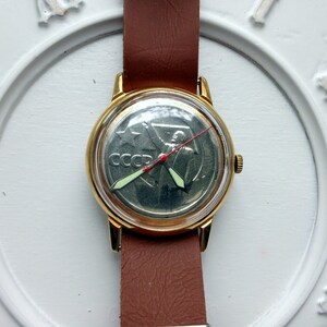 Coin watch Pobeda Watch made of coin with Lenin | Etsy