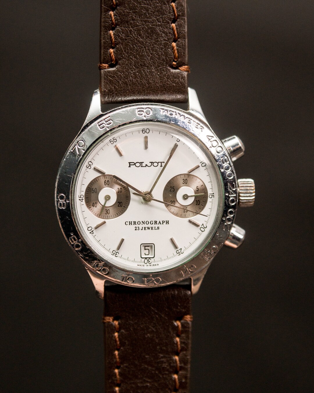 Chronograph "poljot", Soviet Watch Vintage Watch Gilded Watch Ukraine ...