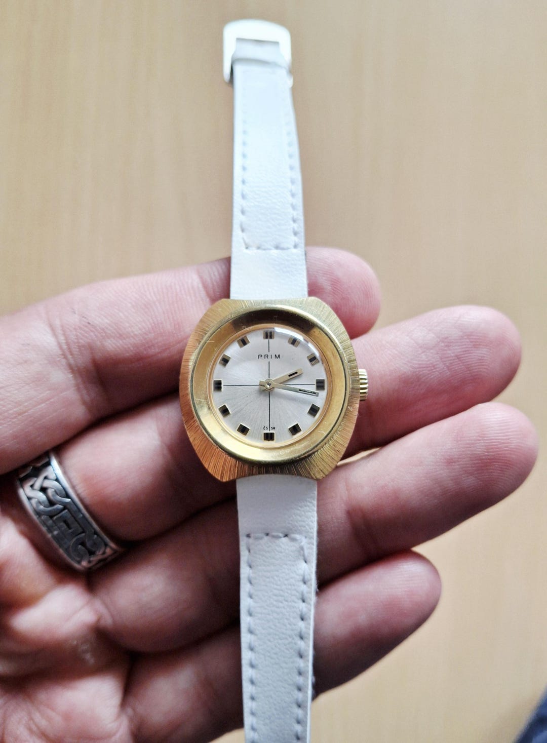 Vintage Prim Ladies Watch: Gold Plated, 17 Jewels, New Leather Strap - Etsy